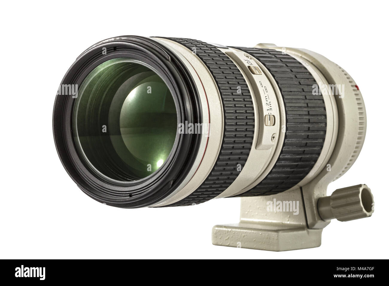 Zoom camera lens, isolated on white background Stock Photo - Alamy