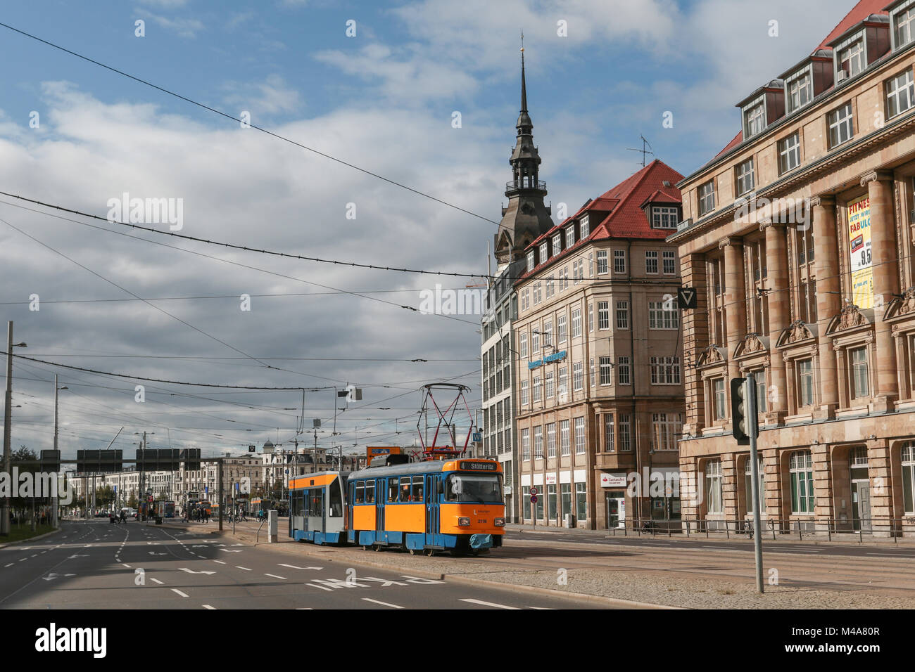 Tramway in Leipzig Stock Photo - Alamy