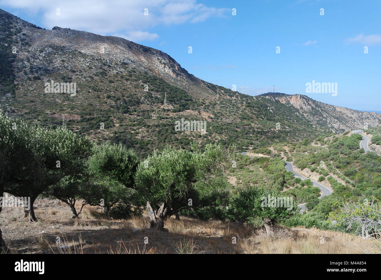 Mountain landscape on Crete Stock Photo - Alamy