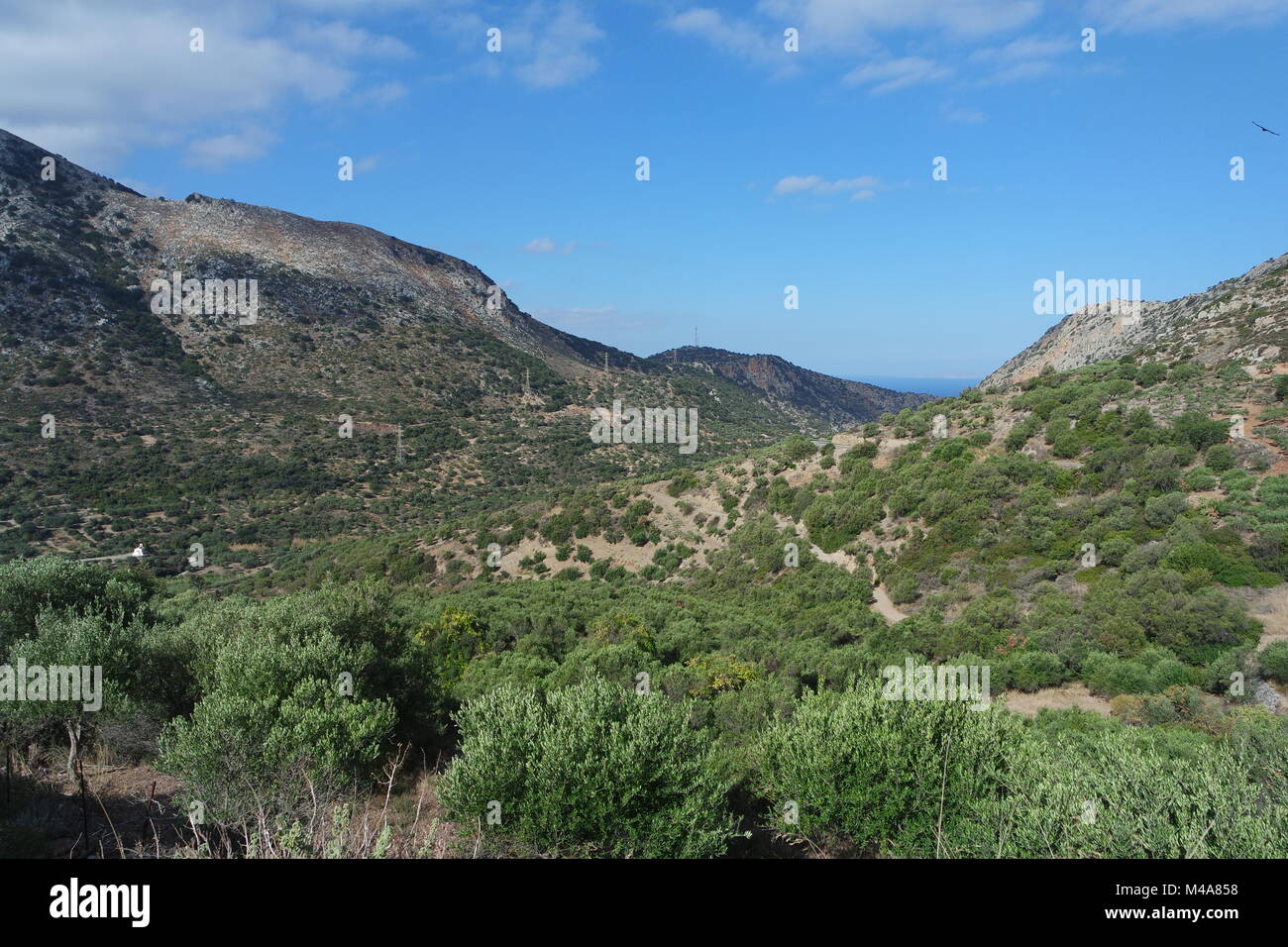 Mountain landscape on Crete Stock Photo - Alamy