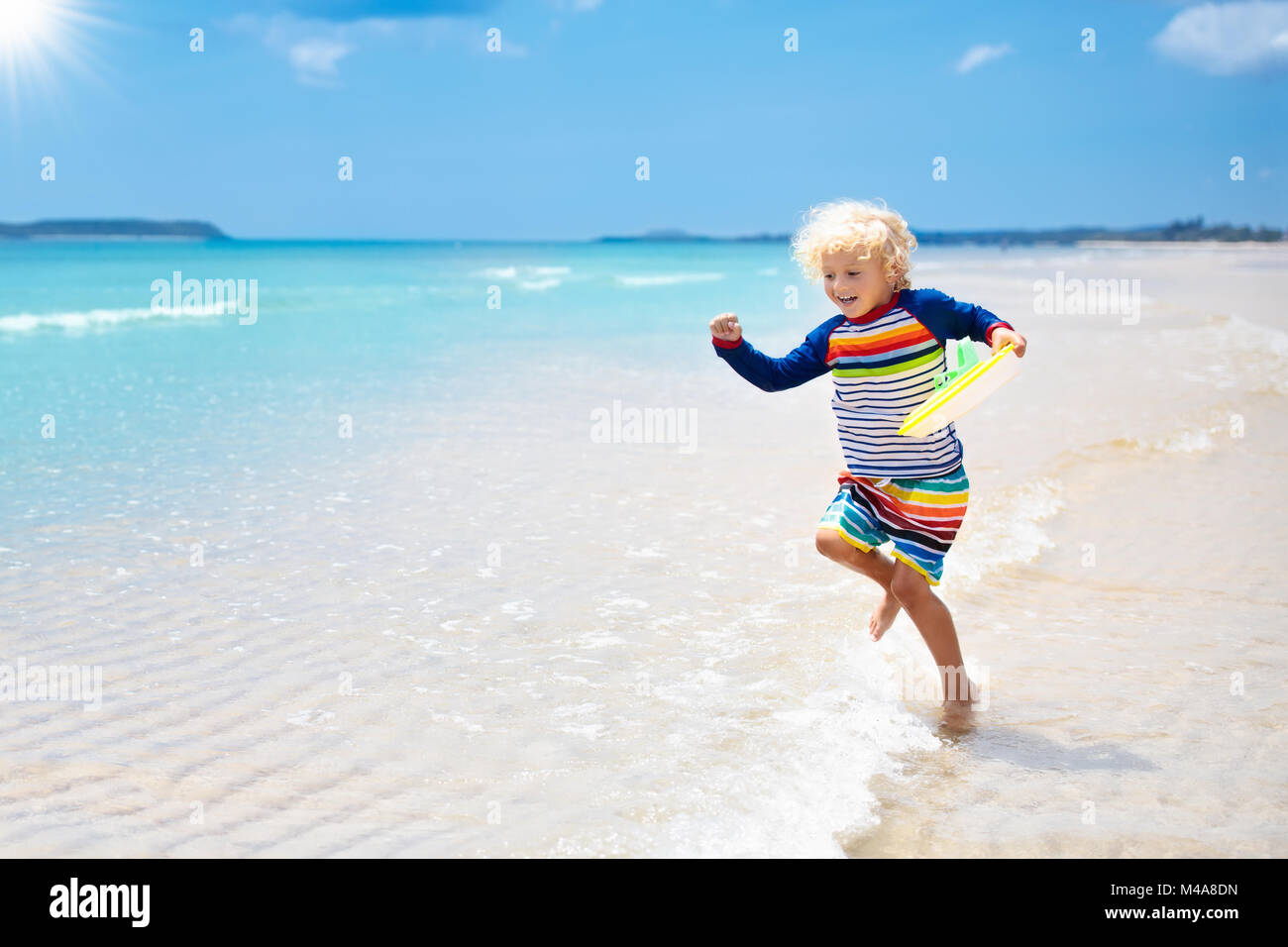 Kids Running On The Beach