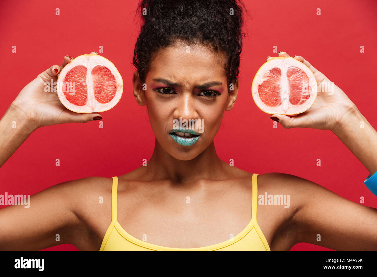 Smiling frowning lips hi-res stock photography and images - Alamy