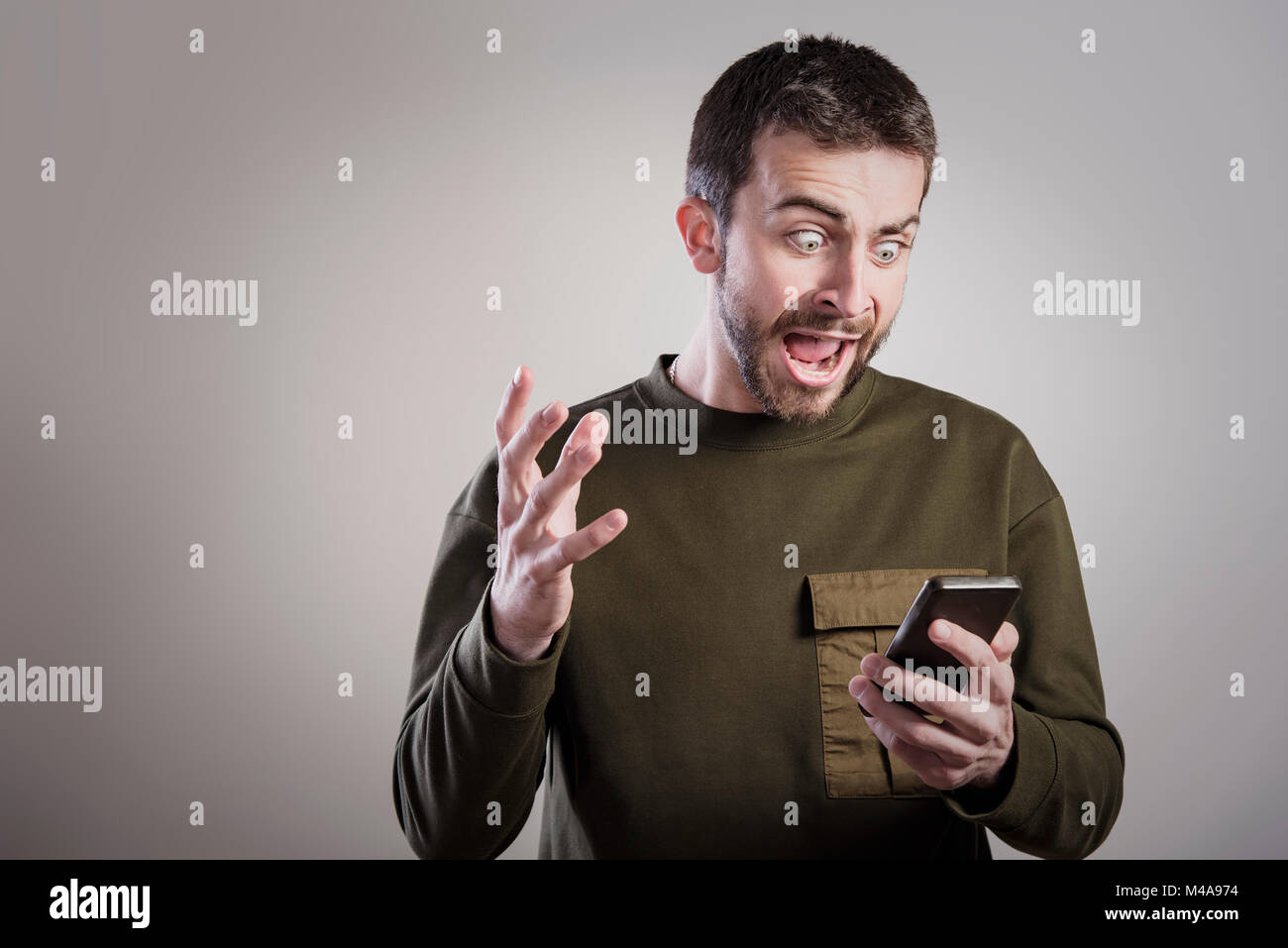 Angry telephone operator hi-res stock photography and images - Alamy