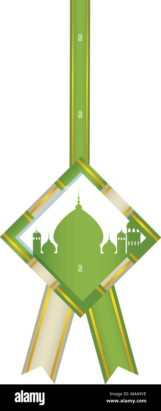 decorative ribbon with taj mahal Stock Vector Image & Art - Alamy