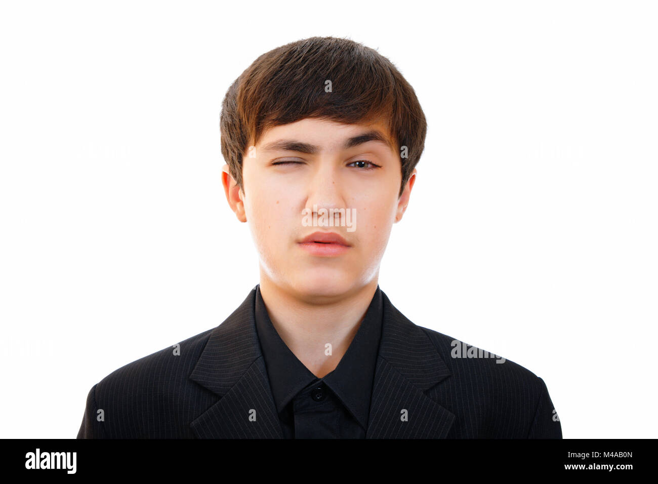 One eye closed hi-res stock photography and images - Alamy