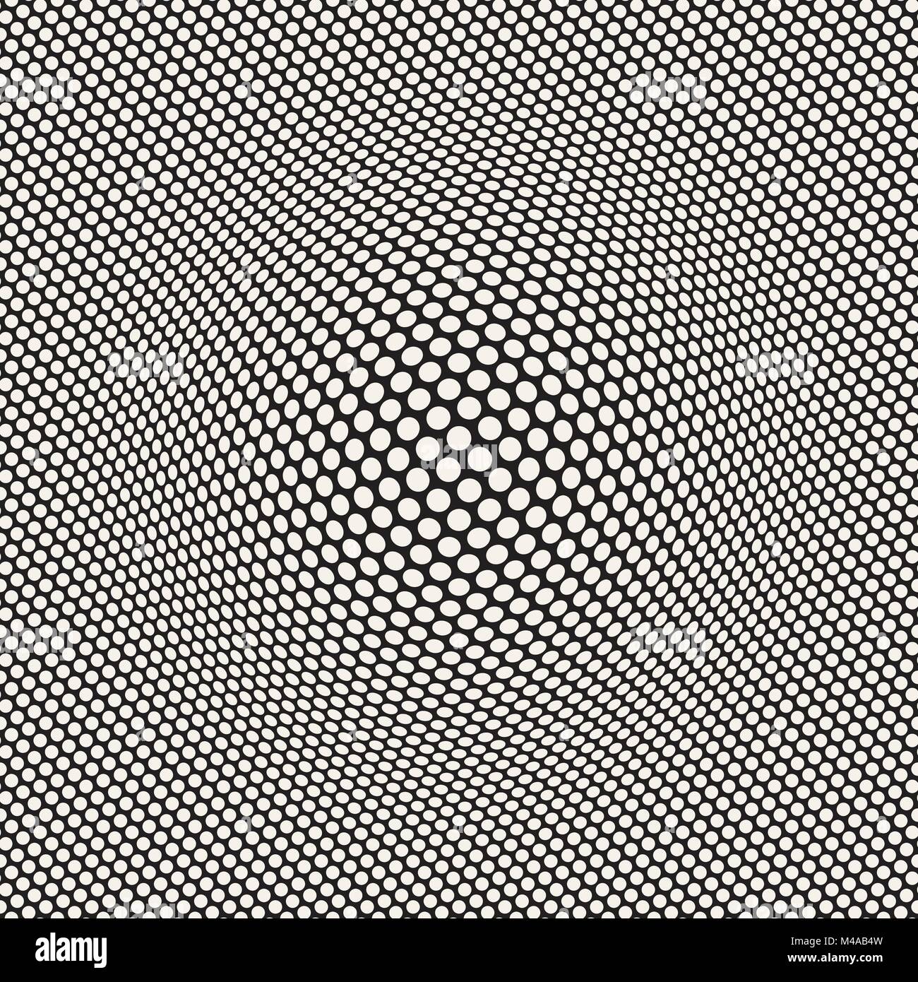 Halftone bloat effect optical illusion. Abstract geometric background ...