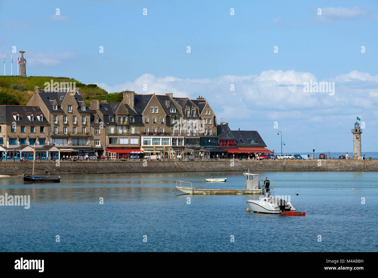 The port of La Houle and the hold "cale de l'epi" along the waterfront ...