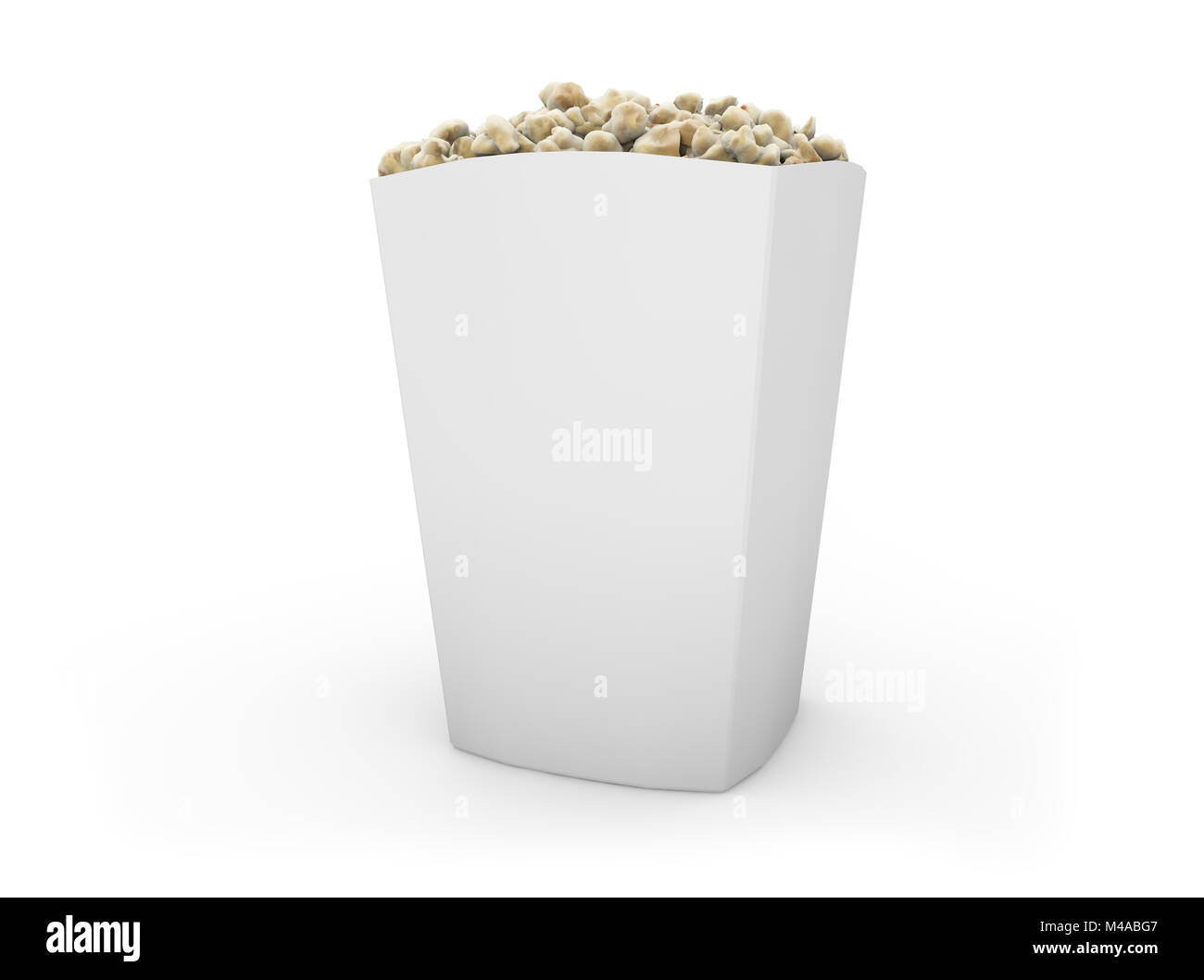 pop corn bucket isolated 3d rendering Stock Photo - Alamy