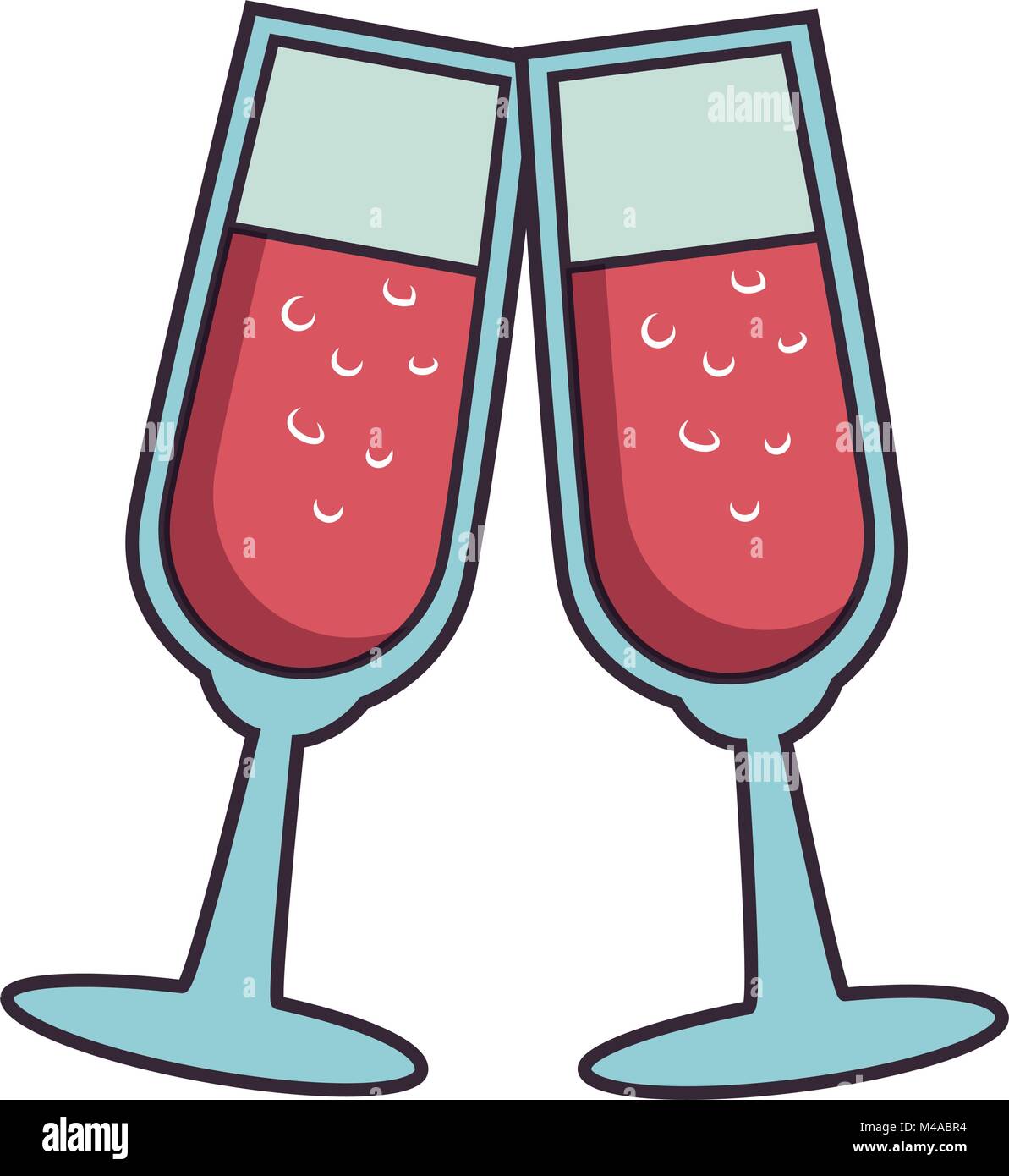champagne cups isolated icon Stock Vector Image & Art - Alamy