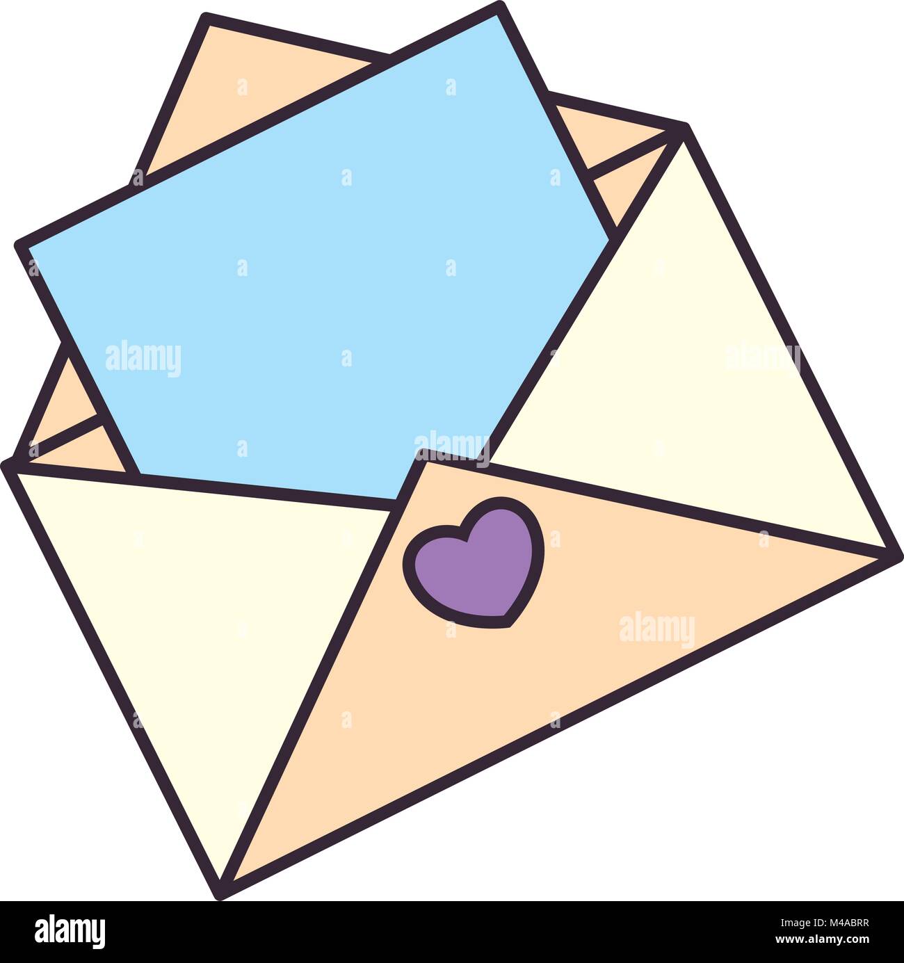 love envelope with heart Stock Vector Image & Art - Alamy