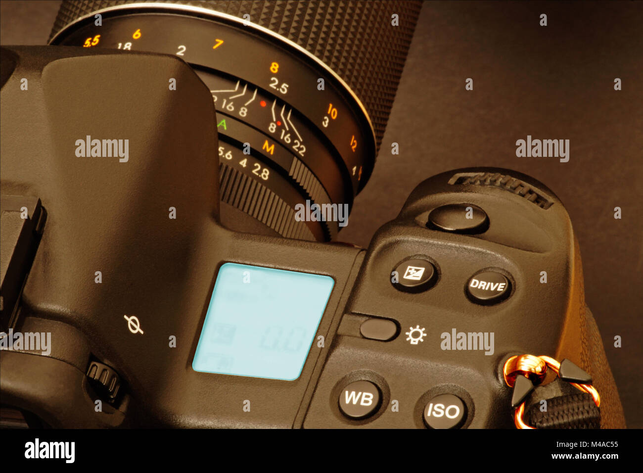 Partial view of a digital camera Stock Photo - Alamy
