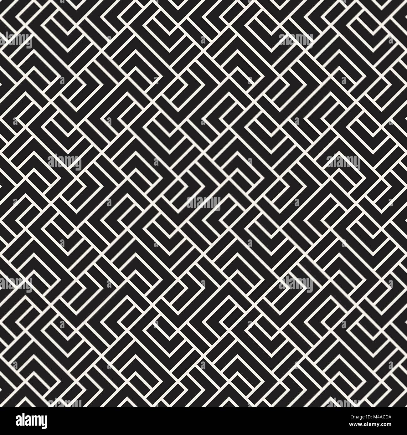 Vector seamless lattice pattern. Modern stylish texture with monochrome ...