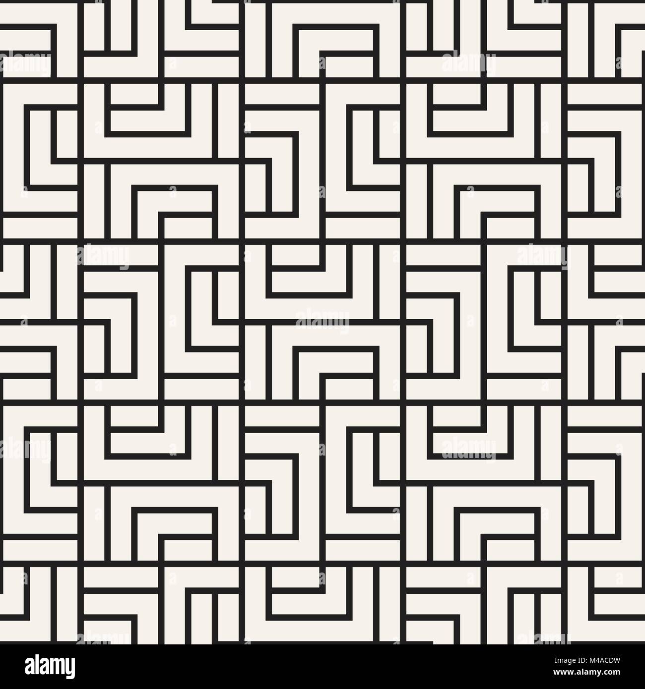 Vector seamless lattice pattern. Modern stylish texture with monochrome ...