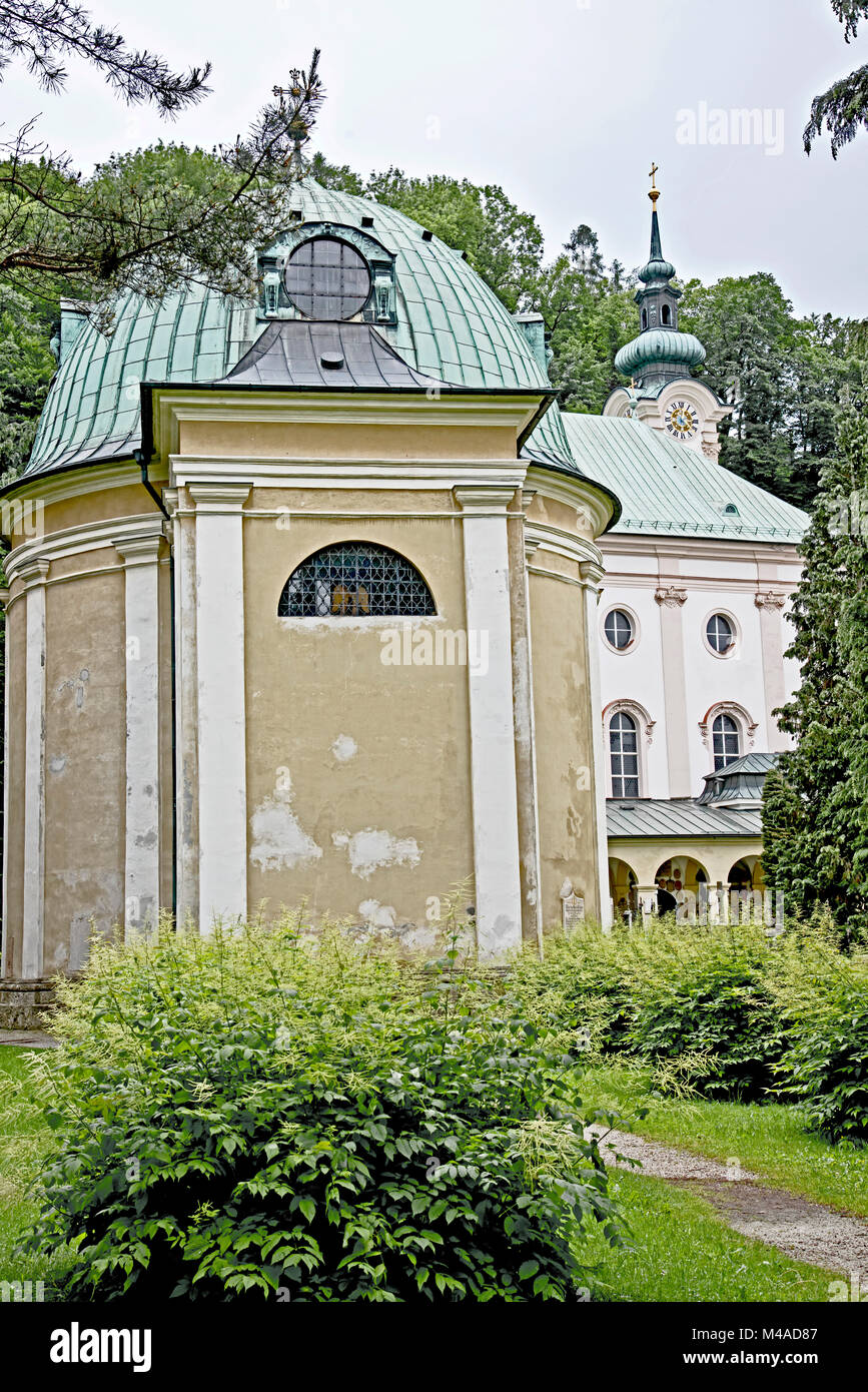 Salzburg (Austria): St. Sebastian Cemetery with vaults and graves ...