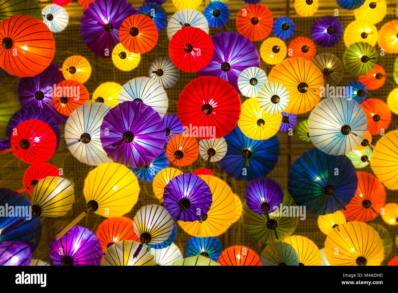 Vibrant collection of light balls Stock Photo - Alamy