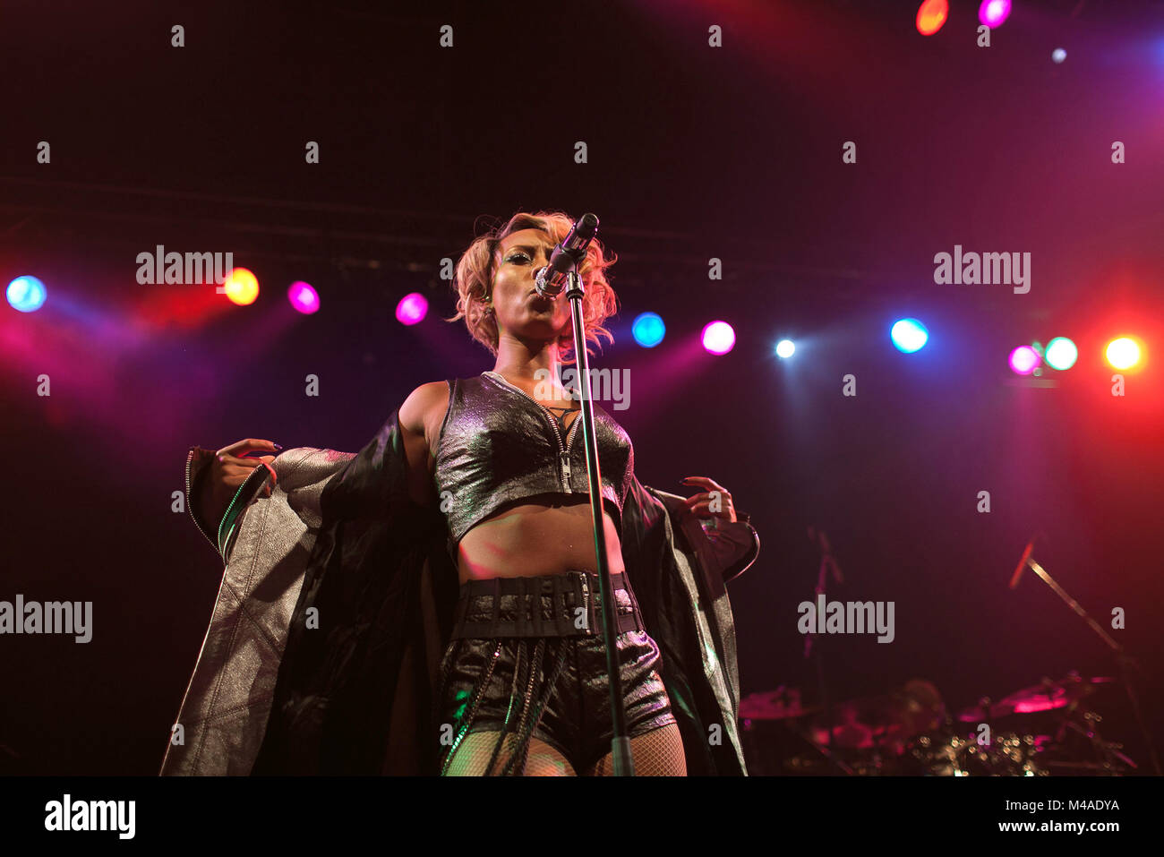 The American R&B and pop singer Keri Hilson performs a live concert at ...