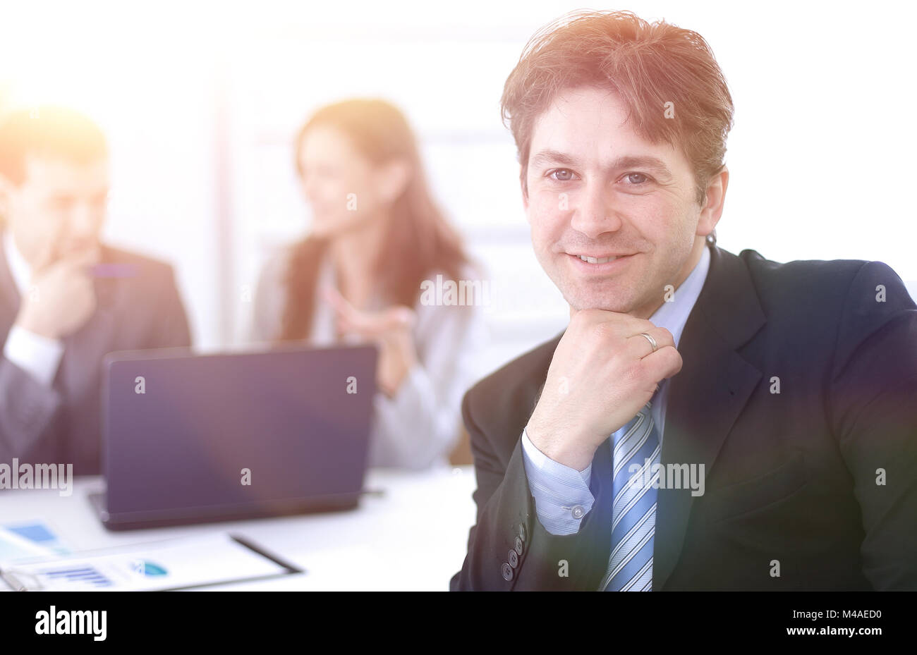 financial managers in the workplace Stock Photo - Alamy