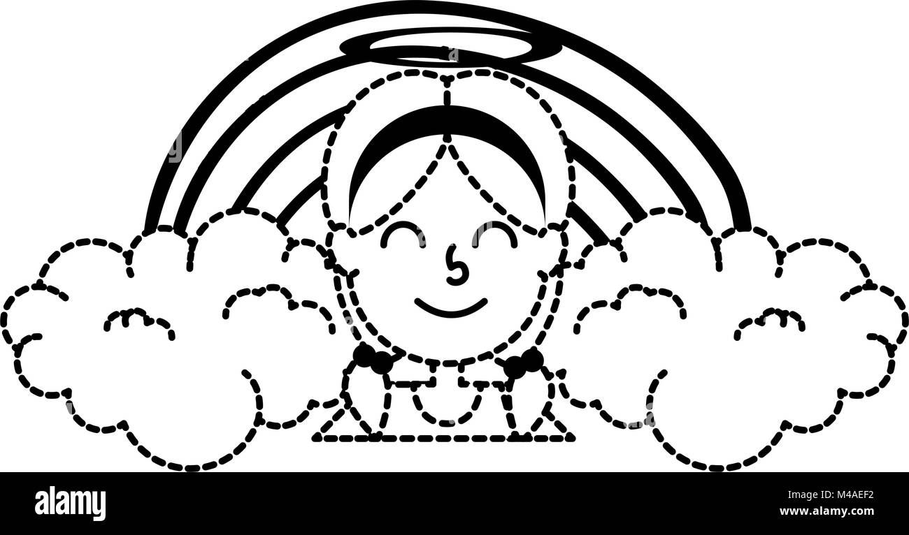 Rainbow angel Stock Vector Images - Alamy