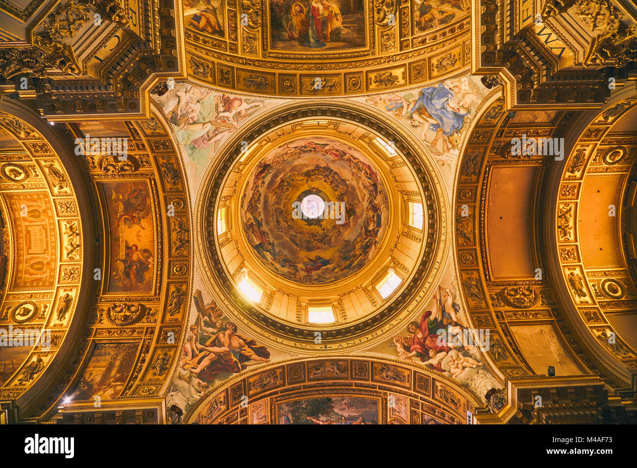 Gesu ceiling rome hi-res stock photography and images - Alamy