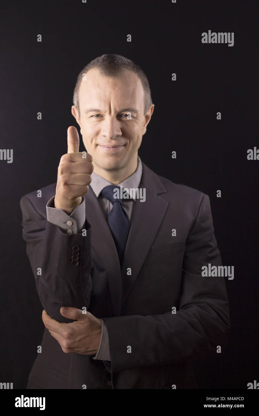 Businessman in suit and tie Stock Photo - Alamy