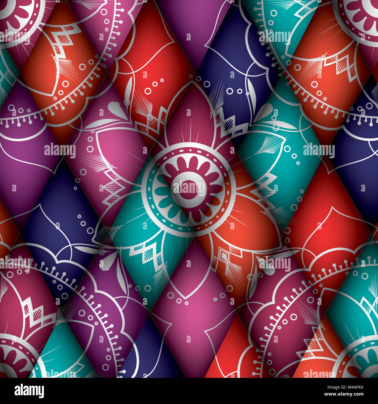 color mandala pattern background Stock Vector Image & Art - Alamy