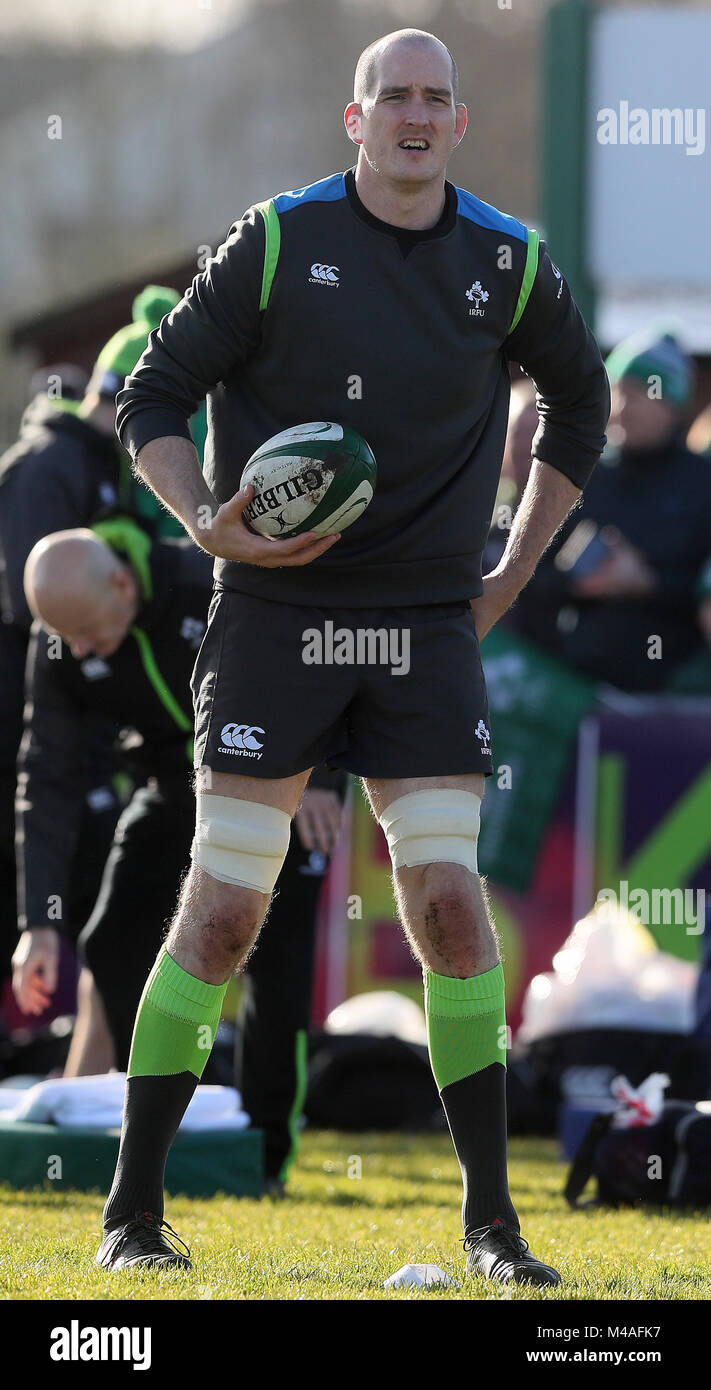 Ireland's Devin Toner during a training session at Buccaneers RFC ...