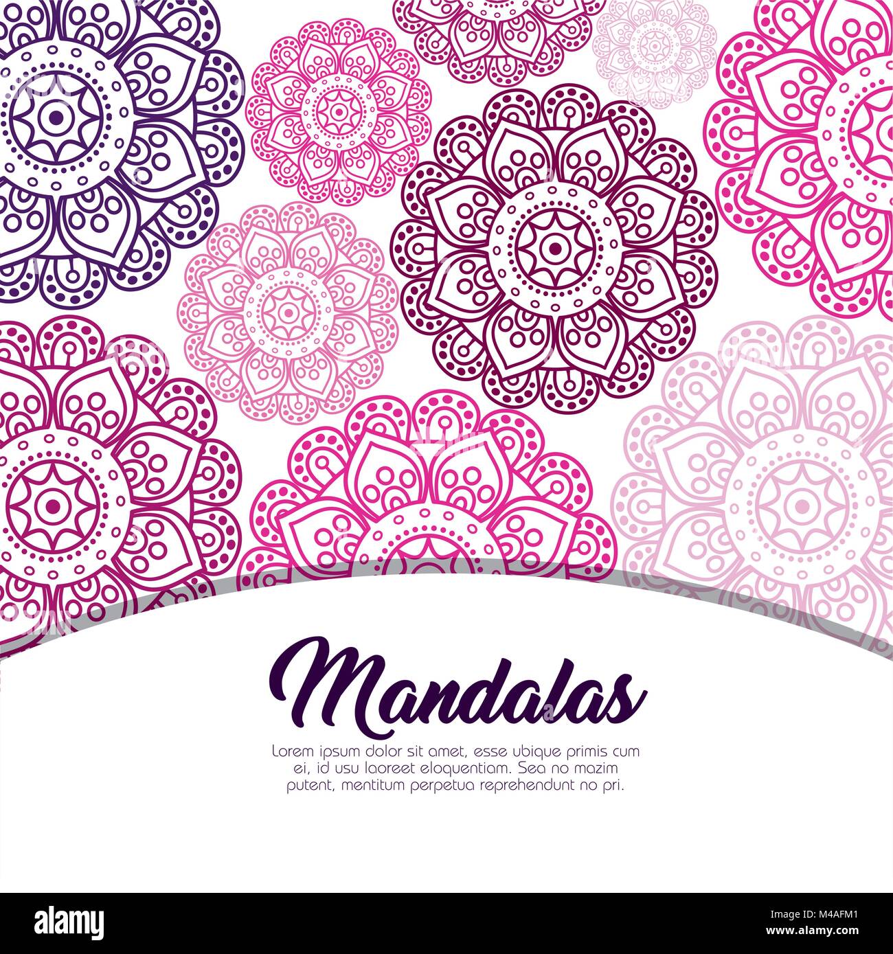 color mandala pattern background Stock Vector Image & Art - Alamy