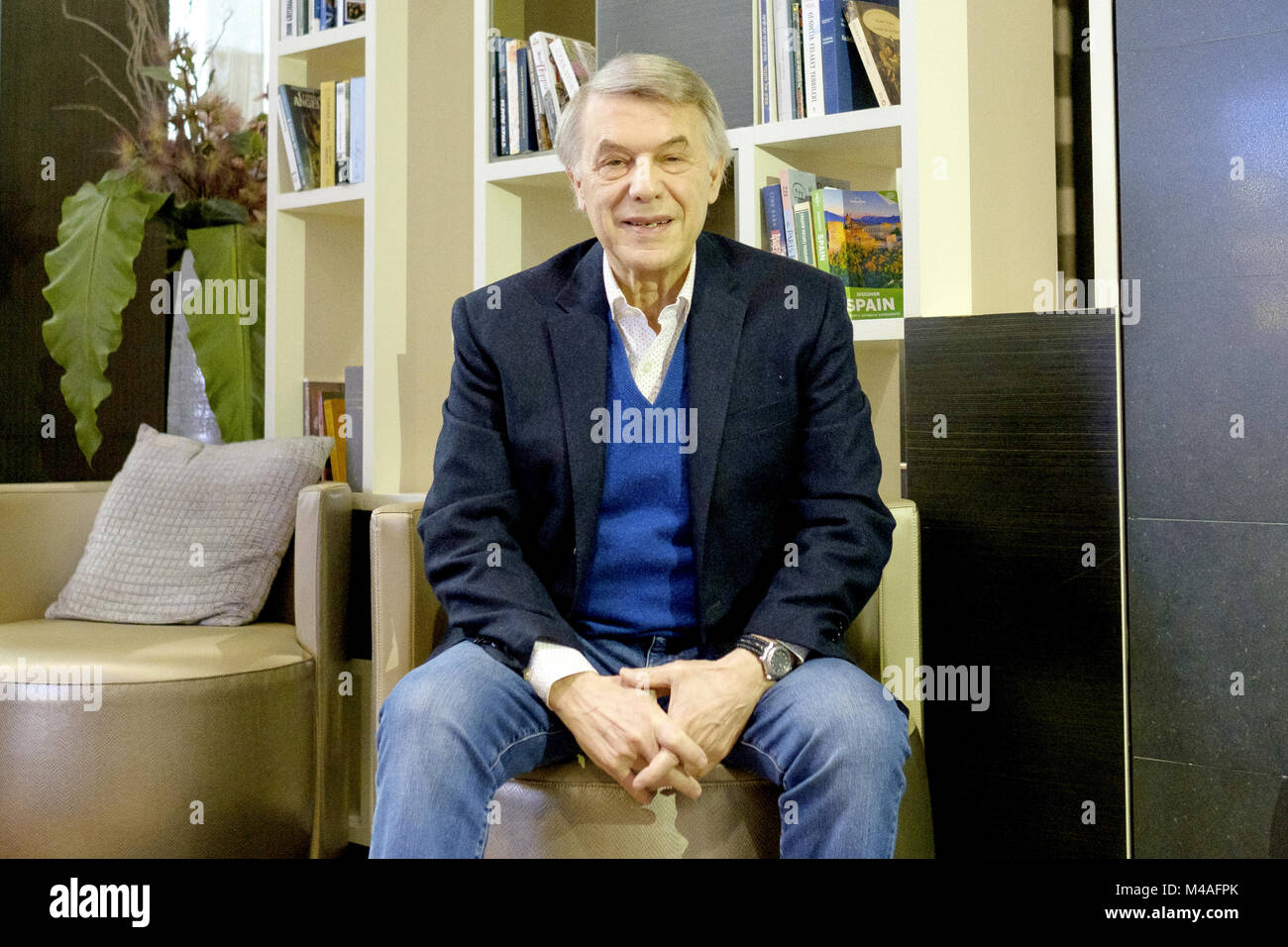 Salvatore Adamo poses for photographers at the Hotel Eurostars in ...