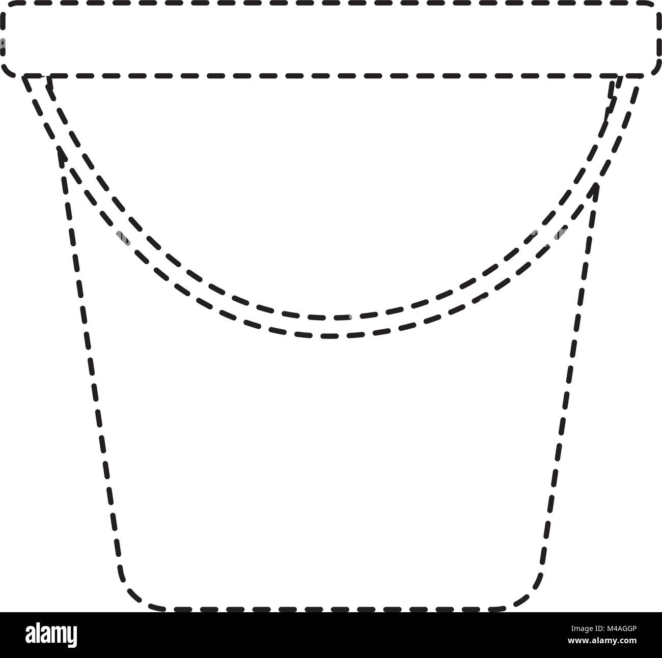 plastic bucket container handle empty Stock Vector Image & Art - Alamy