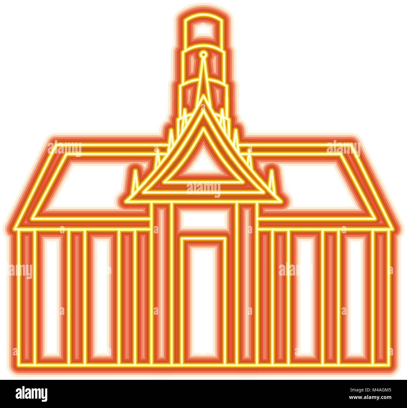 thai ancient temple architecture landmark Stock Vector Image & Art - Alamy