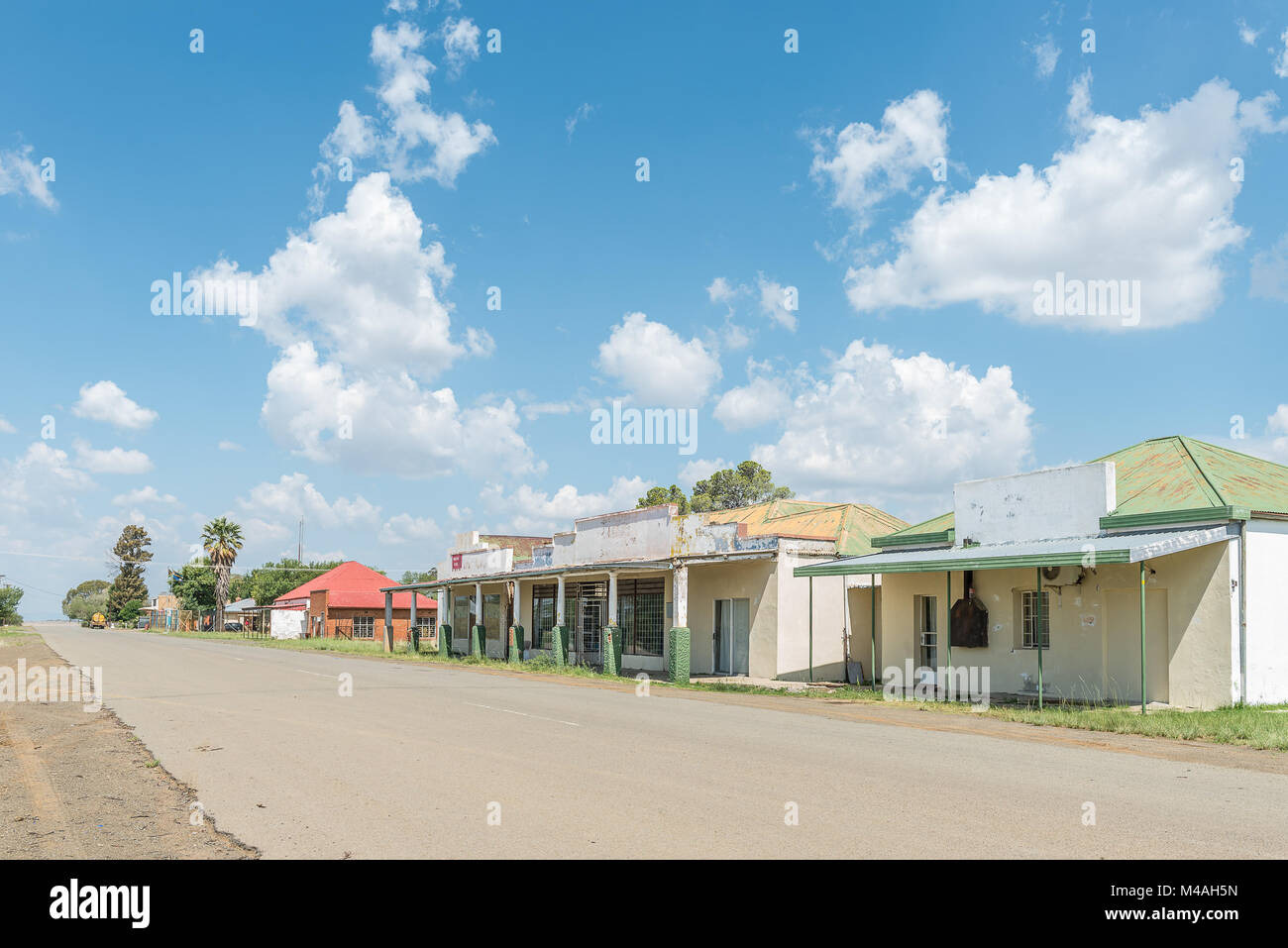 VERKEERDEVLEI, SOUTH AFRICA, FEBRUARY 9, 2018: A street scene, with ...