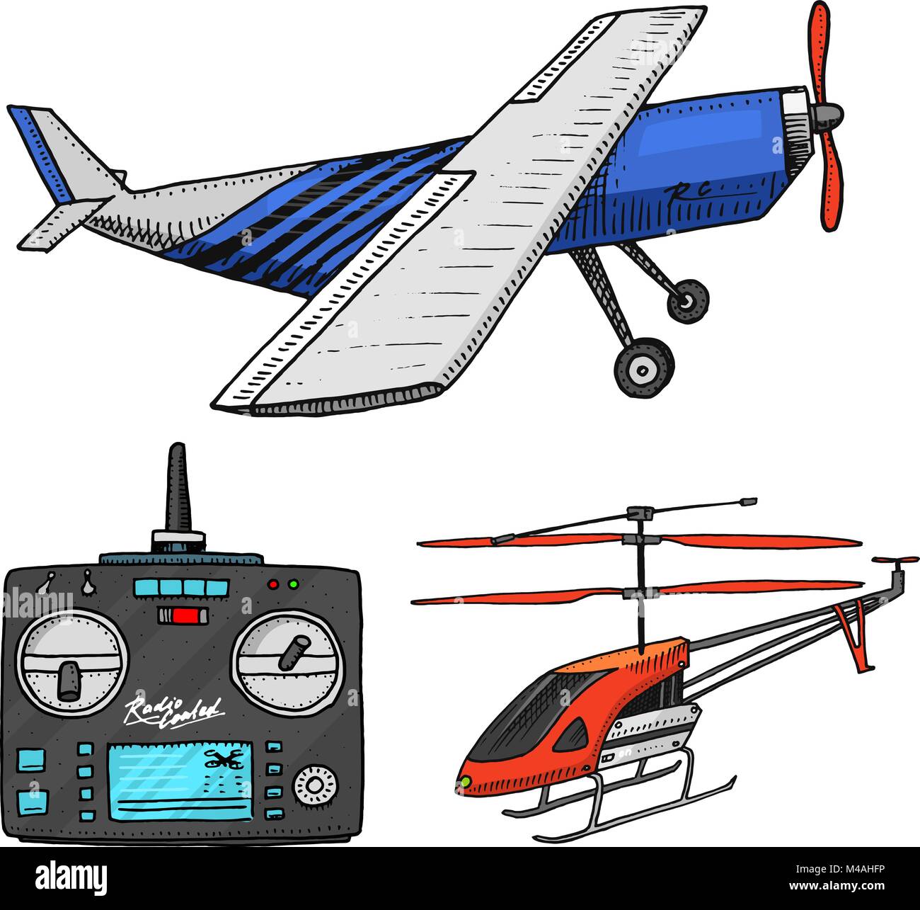 RC transport, aircraft, remote control models. toys design elements for ...