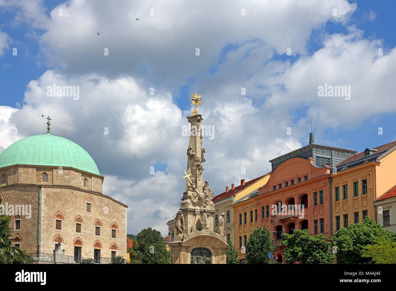 Pasha Qasim Mosque square Pecs Hungary Stock Photo - Alamy