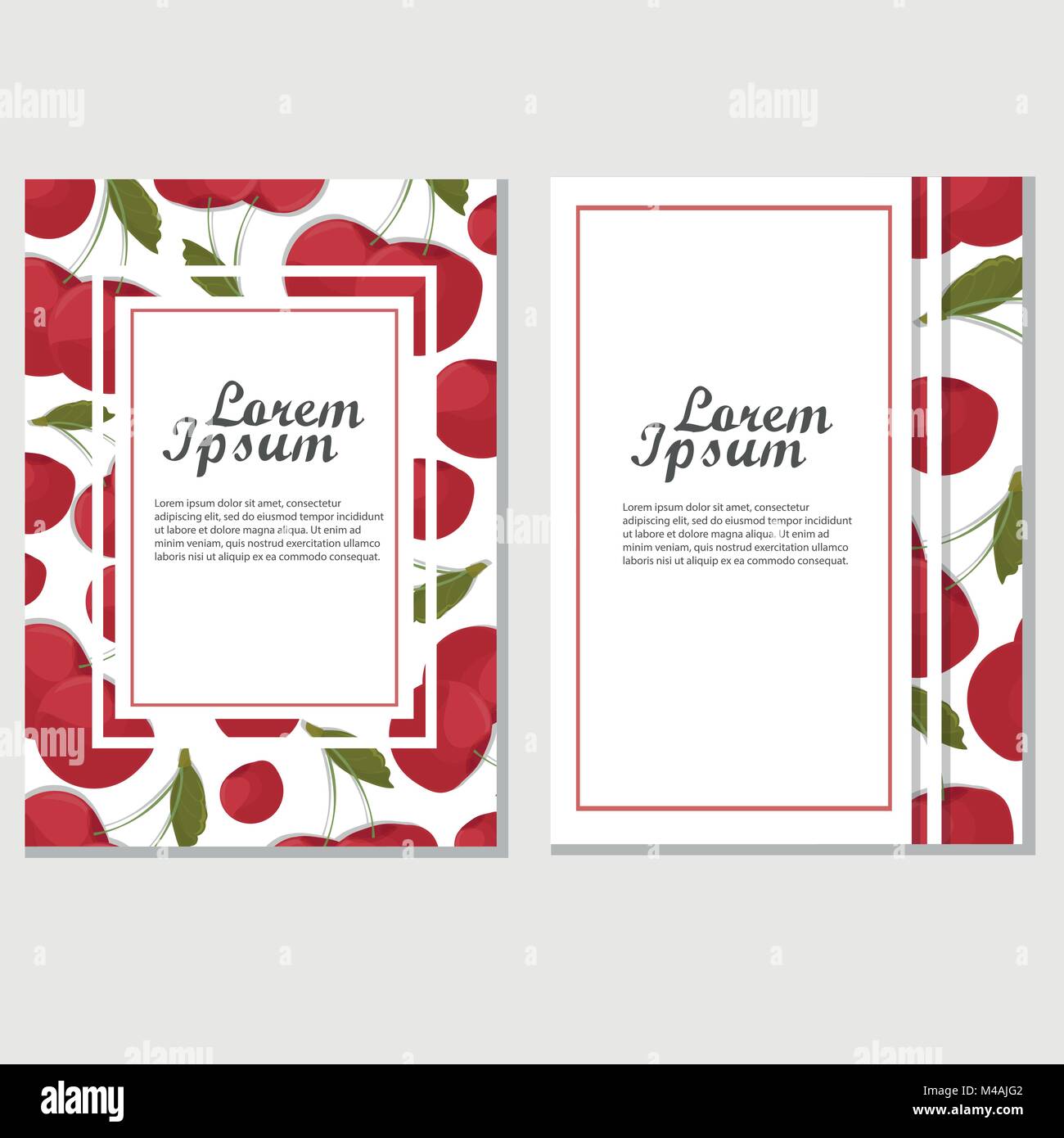 Vintage cherry wallpaper Stock Vector Images - Alamy