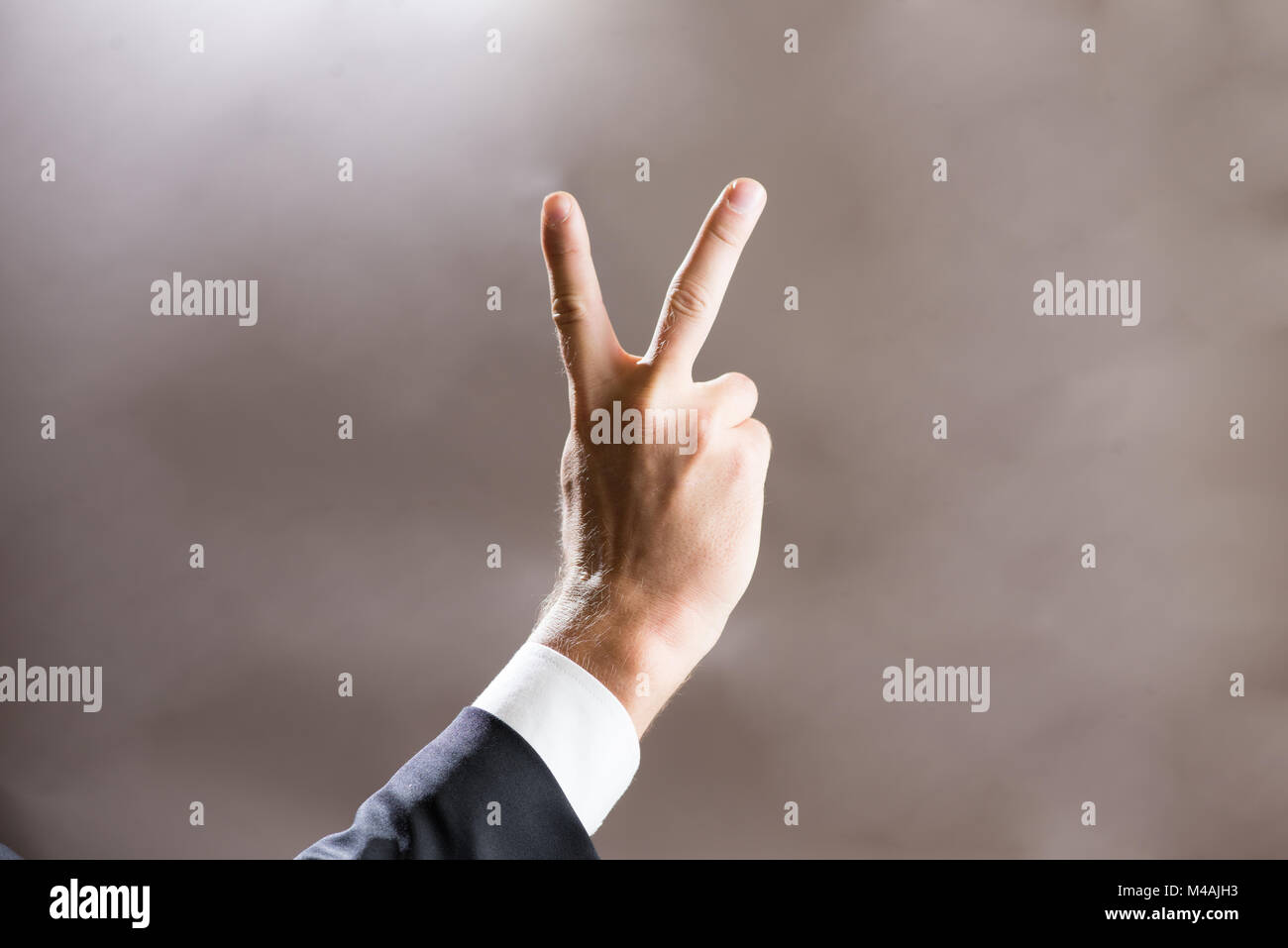 2 Fingers V Sign High Resolution Stock Photography and Images - Alamy