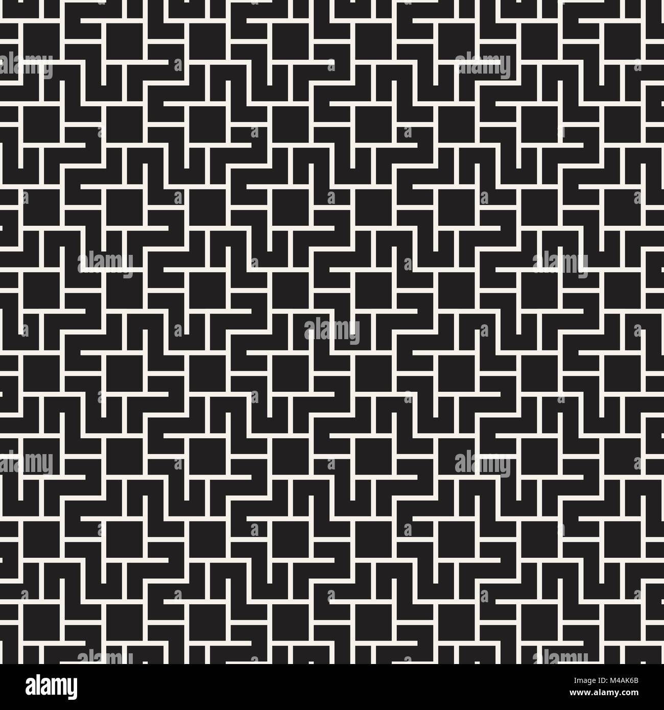 Vector seamless lattice pattern. Modern stylish texture with monochrome ...