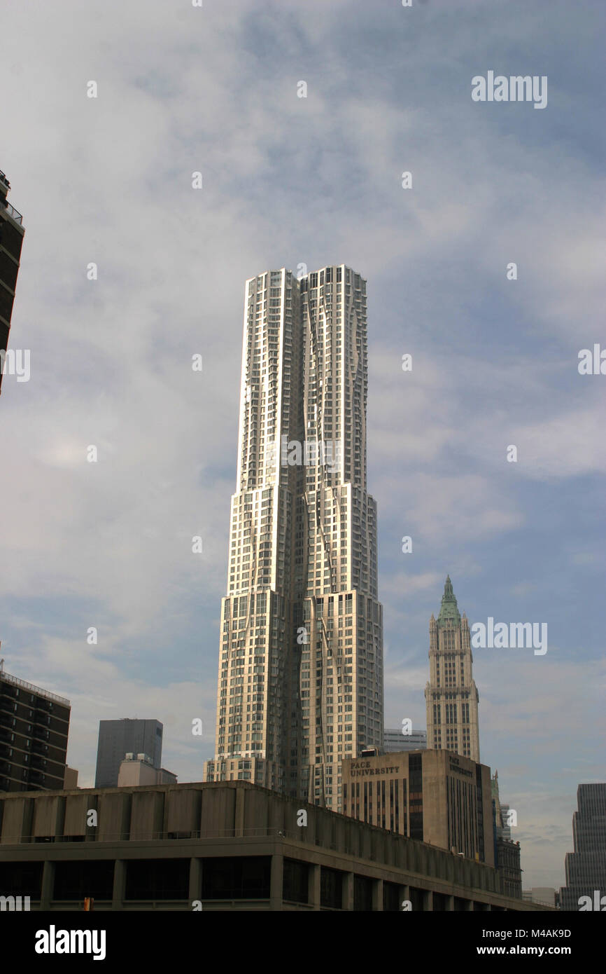 Beekman Tower / New York By Gehry Apartment Building. USA Stock Photo ...