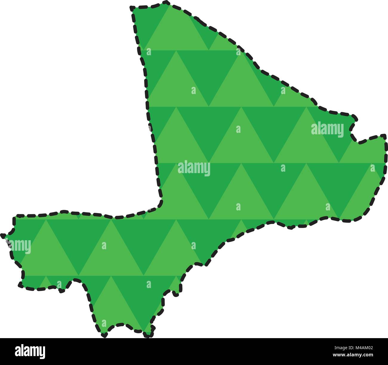 Dotted line map of Mali Stock Vector Image & Art - Alamy