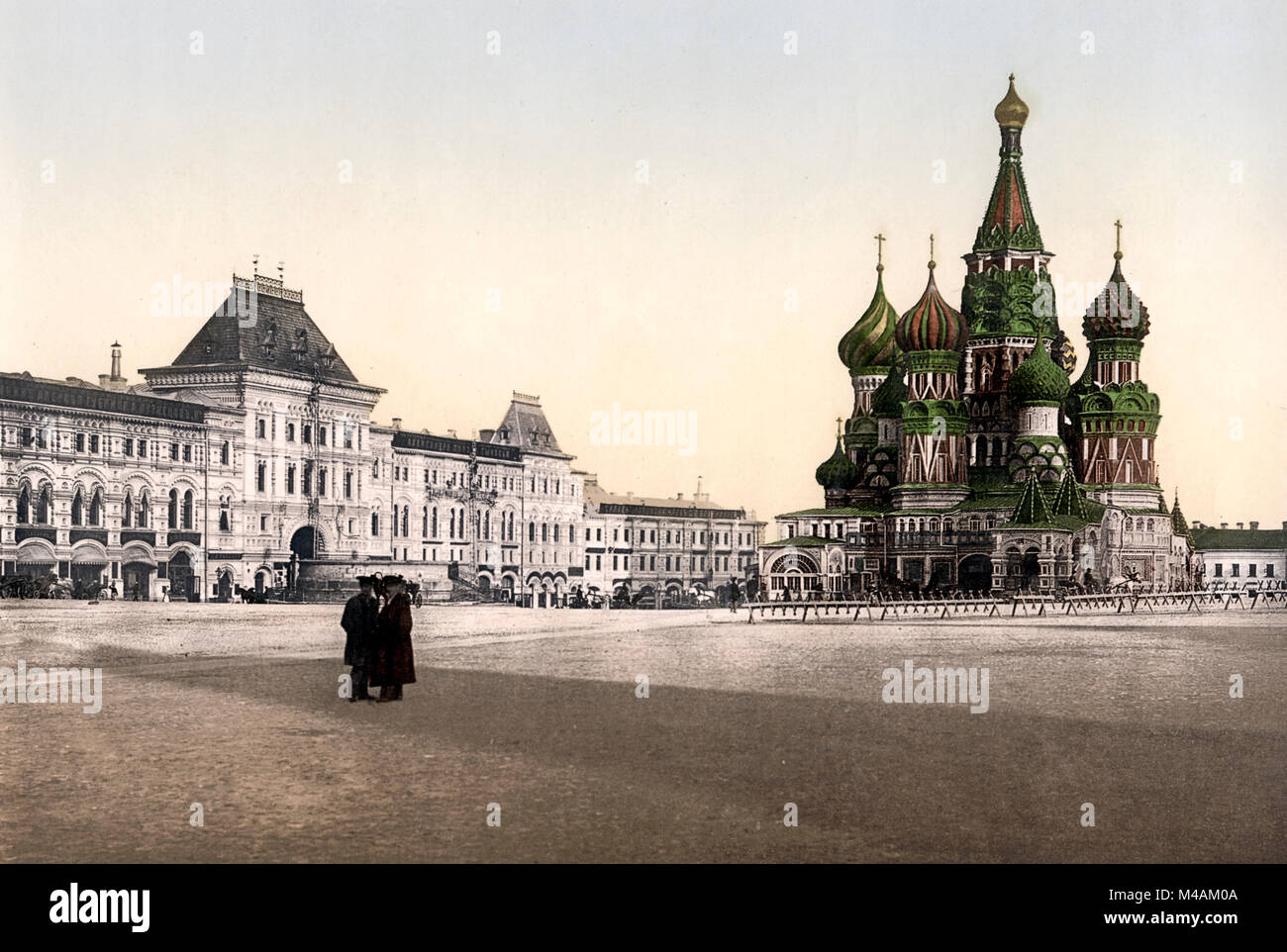 c.1890s Russia - Red Square Moscow and St. Basil's Cathedral Stock ...