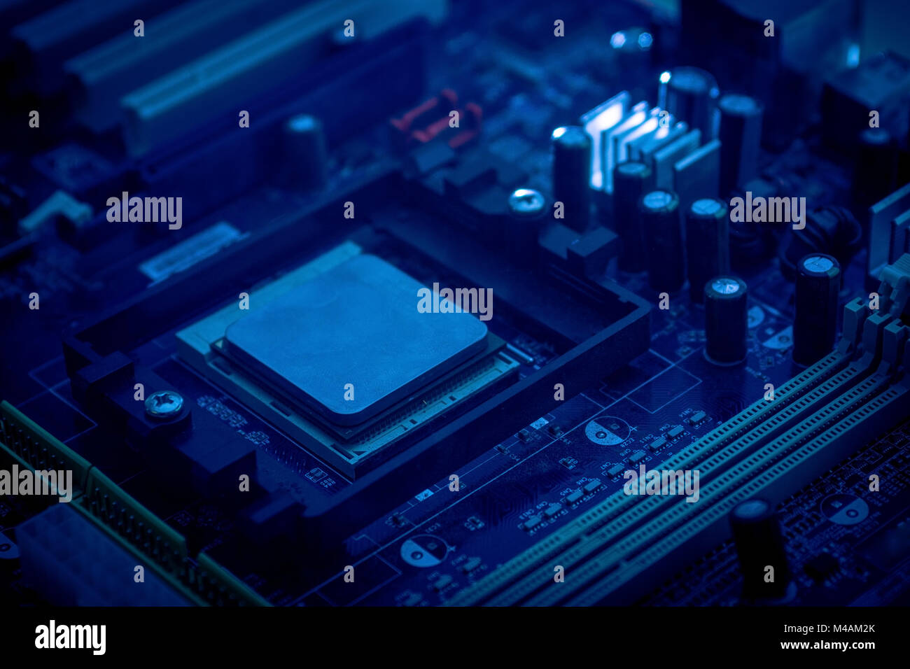 Main Chip of Computer Mainboard Stock Photo - Alamy