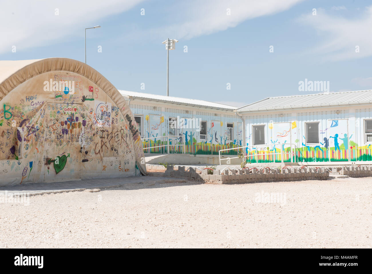 children Safe area managed by unicef and the red crescent in the Suruç ...