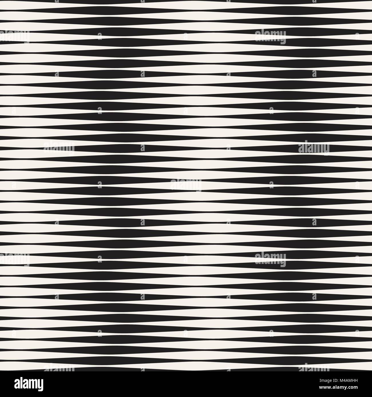 Seamless ripple pattern. Repeating vector texture. Wavy graphic background. Simple wave stripes ...