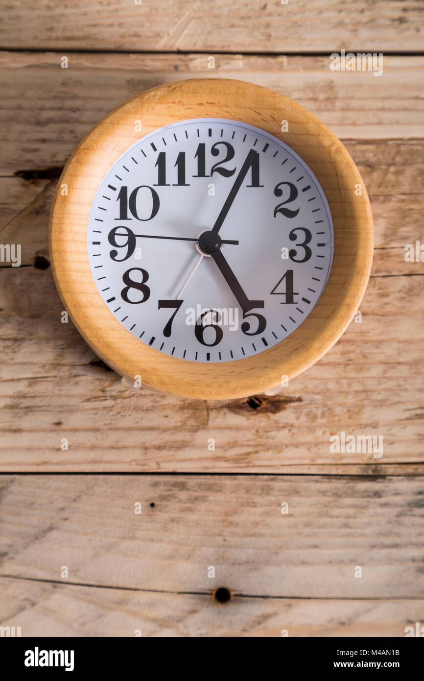 Clock on wall Stock Photo - Alamy