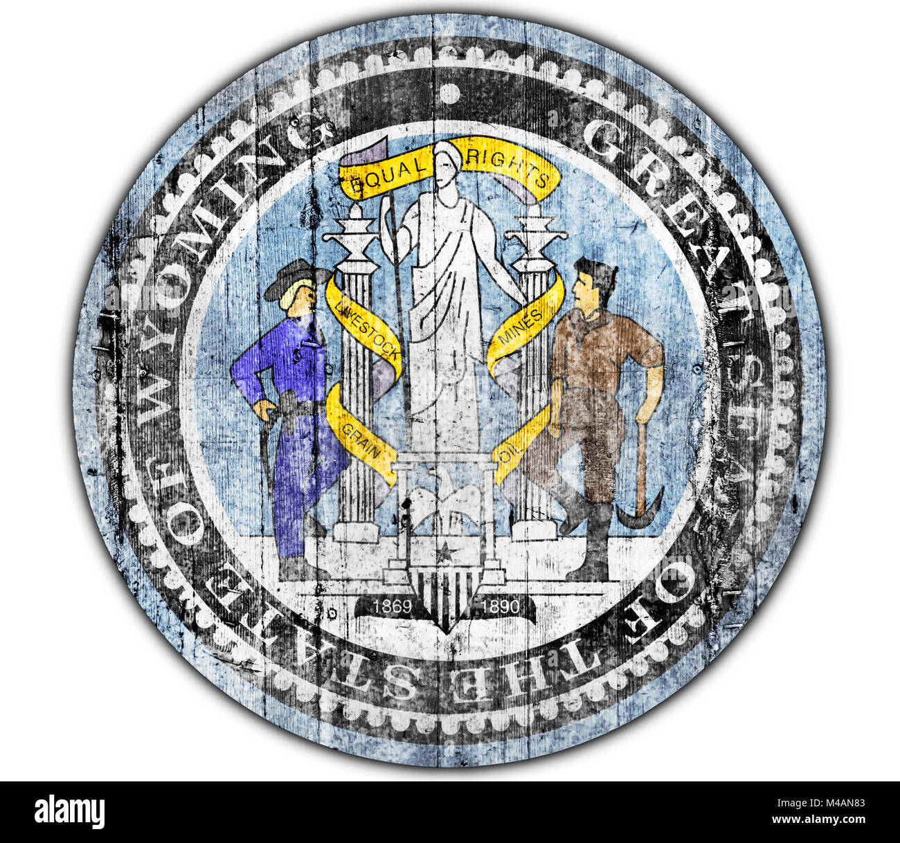 Wyoming state seal hi-res stock photography and images - Alamy