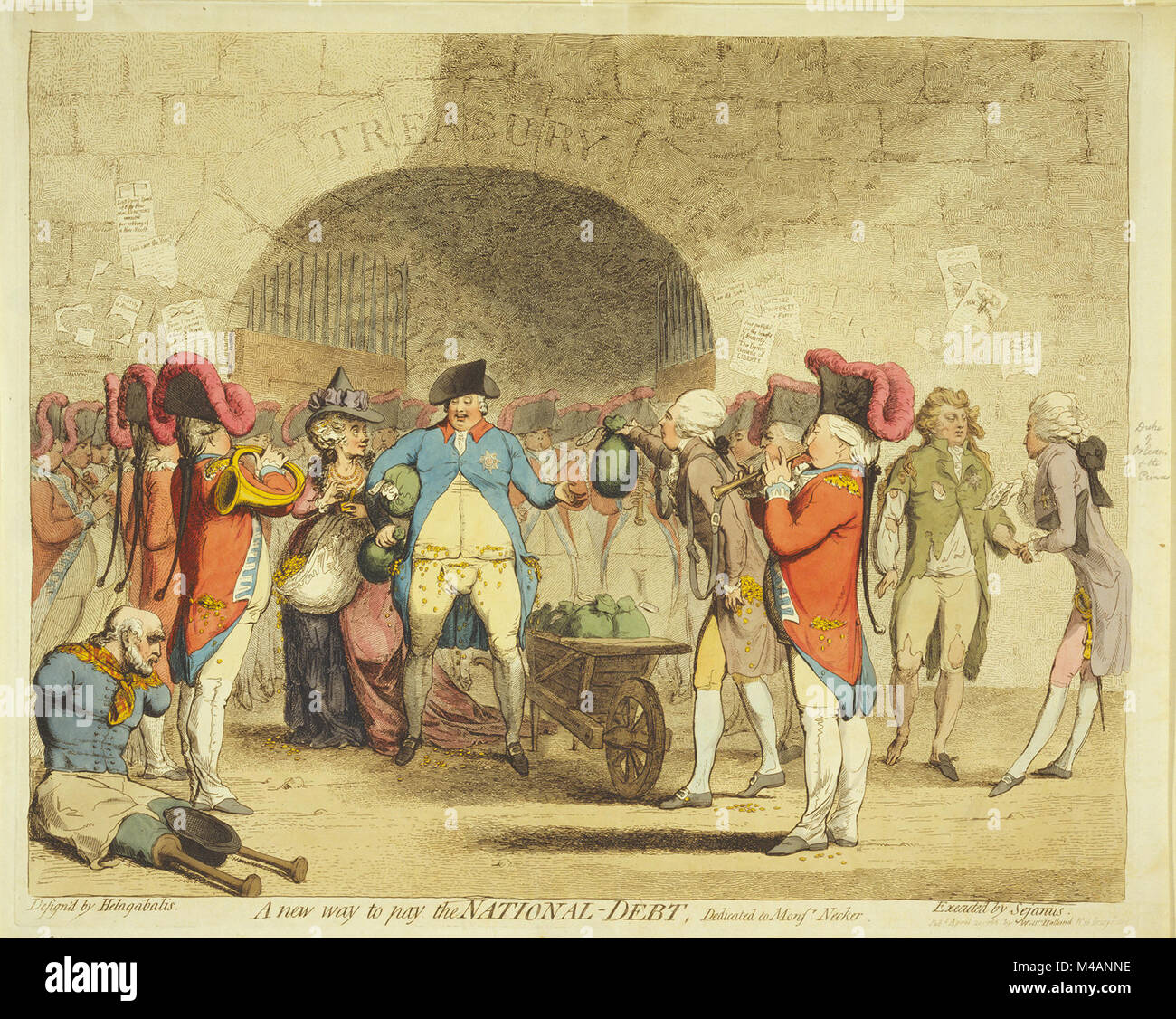 King george iii cartoon hi-res stock photography and images - Alamy