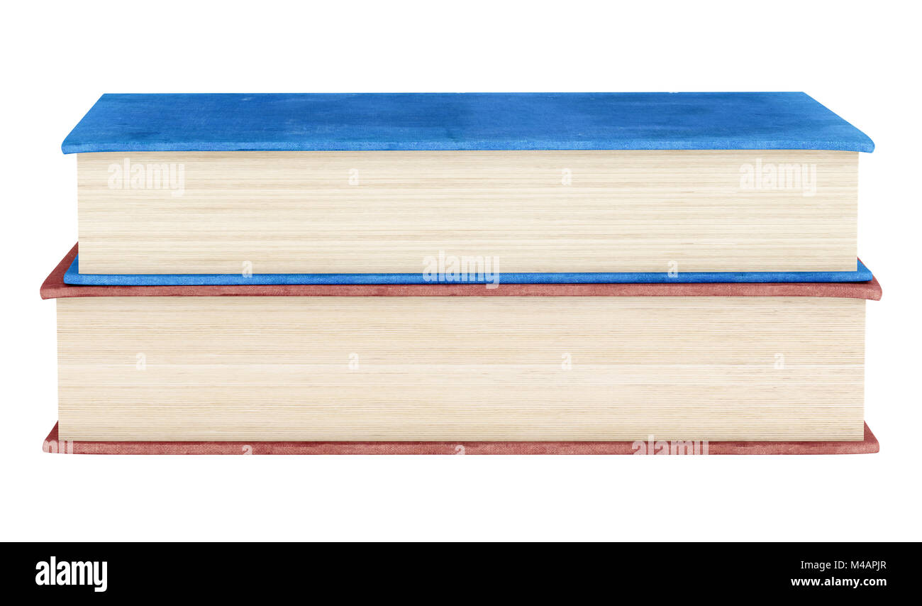 two books isolated on white background Stock Photo - Alamy