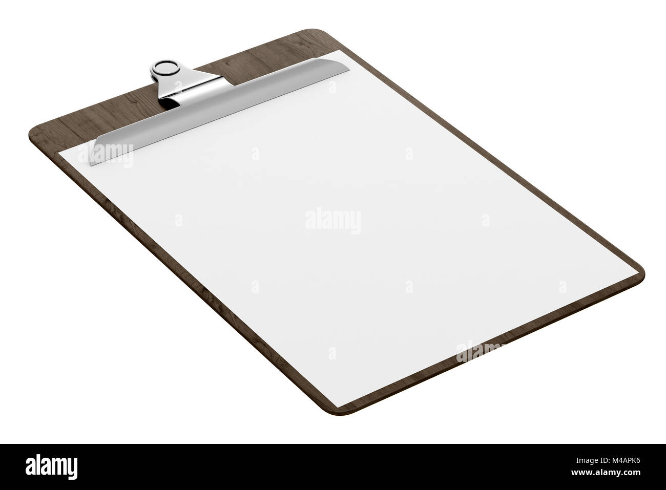 Sheet paper on white Cut Out Stock Images & Pictures - Alamy