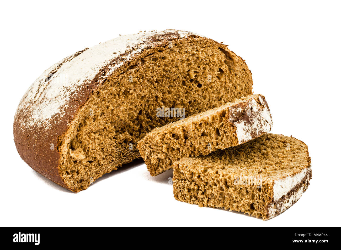 Sliced of bread, isolated on white background Stock Photo - Alamy
