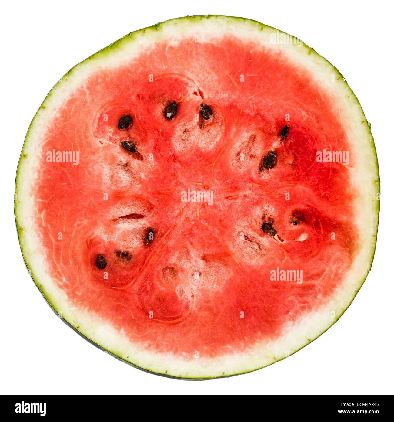 Ripe sliced watermelon, isolated on white background Stock Photo - Alamy