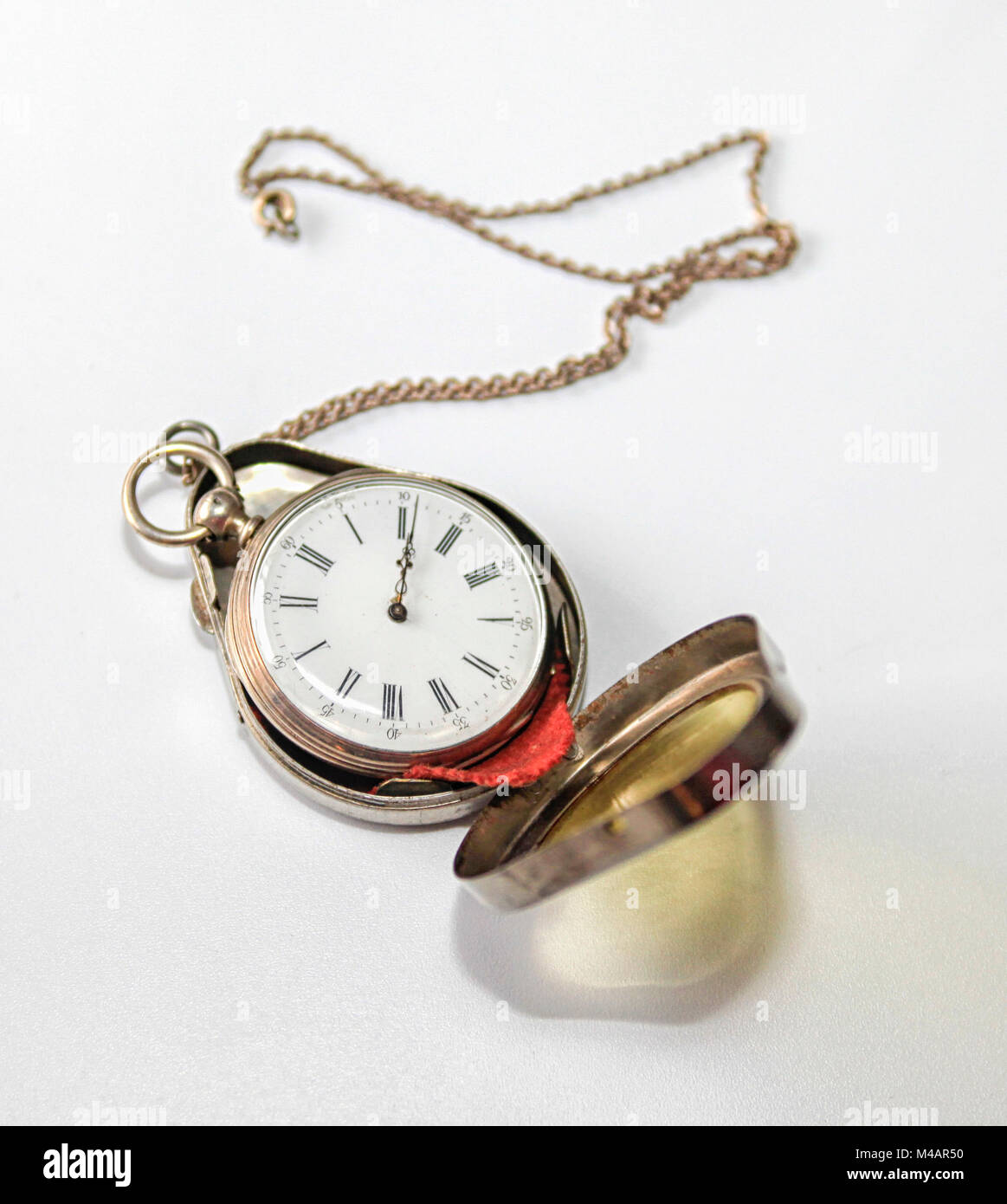 Old silver pocket watch roman hi-res stock photography and images - Alamy
